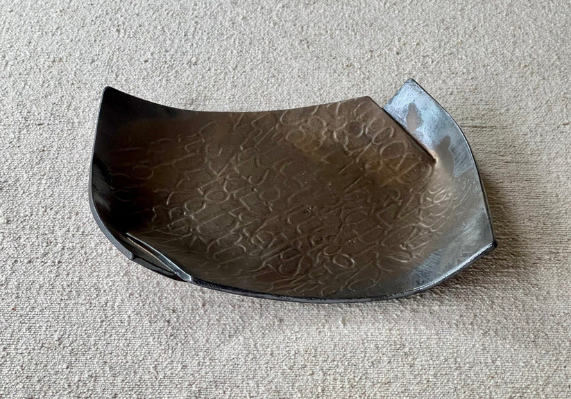 8 1/2" Rectangular Gold Plate – Chaargoush